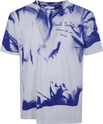 Paul Smith T-shirt imprim&eacute; - Homme - Tops - Bleu - Taille: M