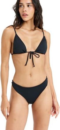 Roxy Beach Classics - Tanga Bikini Bottoms for Women - Bas de Maillot de Bain Tanga - Femme - XL - Noir