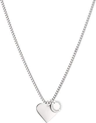 Liebeskind BERLIN TIME & JEWEL LJ-0503-N-45 Damen Collier Herz Edelstahl Silber 45 cm One Size