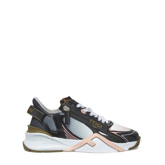 Fendi Schwarze Sneakers mit FF-Muster - - Shoes - Damen - Mehrfarbig - 35 EU