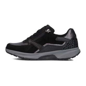 Gabor Leopardendruck Low Top Sneakers - - Shoes - Damen - Schwarzk - 36 EU