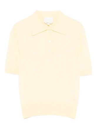 A.P.C. logo-detail polo top - Jaune