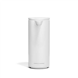 Simplehuman 266ml Sensorspender, wiederaufladbarer automatischer Fl&uuml;ssigseifenspender, Variable Dosierung, tropffreies Ventil, IP67 wasserdicht, wei&szlig;er, ST1085