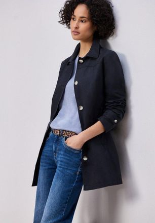 Street One Kurzarmpullover in Strick-Optik und mit Rundhals