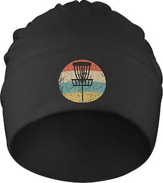 Generic Femme Homme Hiver Chapeaux Disc Golf R&eacute;tro Vintage Bonnets De Ski Doux Bonnet &Agrave; Revers Chaud Bonnet dhiver pour Patinage Quotidien Course
