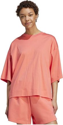 adidas Womens Soft Lux Lockeres T-Shirt Semi Turbo 2XL