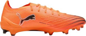 Puma Ultra 5 Ultimate Brilliance Elite Fu&szlig;ballschuhe mit festem Boden f&uuml;r Damen (Orange/Schwarz)