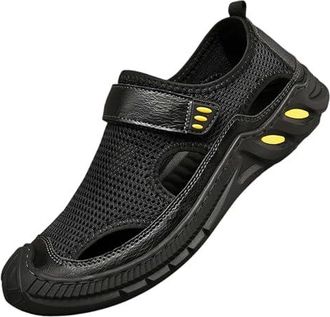 Generic Chaussures de randonnée dété pour homme - Sandales dextérieur fermées - En maille - Légères et respirantes - Chaussures de marche - Chaussures dété à 