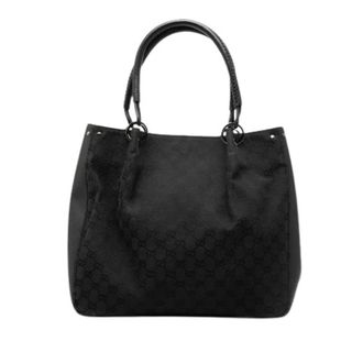 Gucci Pre-owned Vintage Canvas Tote - - Pre-owned - Damen - Schwarzk - ONE SIZE