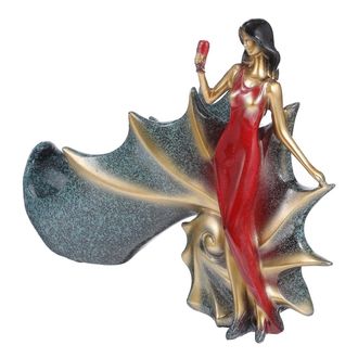 BESPORTBLE Kreatives Weinflaschenregal aus Resin mit Frauenfigur Edler Weinhalter f&uuml;r Zuhause Bar und Restaurant Stilvolle Weinflaschenablage Geschenk f&uuml;r Weinli