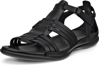 Ecco Damen Flash Roman Sandale, Schwarz, 42 EU