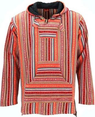 Loud Elephant Coton Bross&eacute; Baja Capuche - Blood Orange, XXL