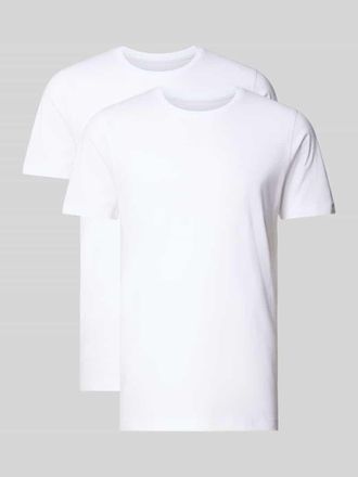 Bugatti T-Shirt aus Baumwolle mit Rundhalsausschnitt