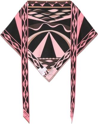 Pucci Triangolo Silk Twill - - Accessories - Damen - Mehrfarbig - ONE SIZE