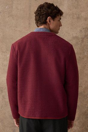 Next Cardigan Fleece-Strickjacke im Wolllook (1-tlg)