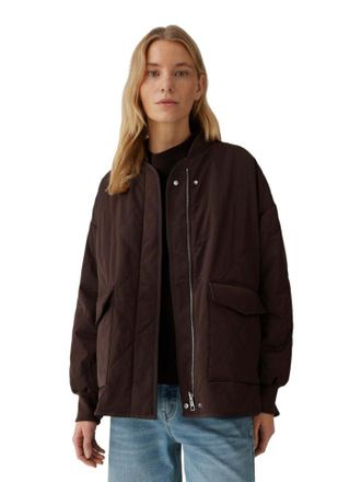 OPUS Kurzjacke braun,Casual,Polyester,Unifarben,Stehkragen,Lang,Weit