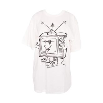 Jeremy Scott 4001C Tee - - Tops - Damen - Wei&szlig; - XS