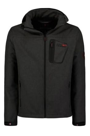 Geographical Norway texshell men Veste Softshell Capuche Homme Impermeable - Manteau Outdoor Blouson Coupe Vent Tactique Resistant - Randonnee Ski Automne Hiver Printemps