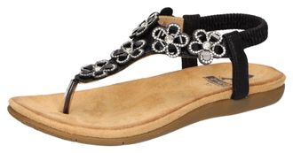 2Go Shoe Company Damen 8018-828 Flache Sandale, schwarz, 40 EU