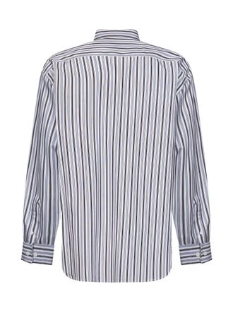 Dries Van Noten Mens Shirt Croom Cotton Poplin White