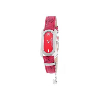 Laura Biagiotti Femme, Accessoires, Rouge, Taille: ONE Size Montre habill&eacute;e en cuir