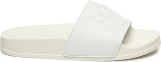 Pinko Wei&szlig;e Gummisandalen mit Logoaufdruck - - Shoes - Damen - Wei&szlig; - 40 EU