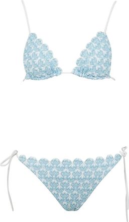 Missoni Femme, Maillots de bain, Bleu, Taille: 40 FR Bikini en dentelle avec inserts lam&eacute;