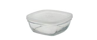 Duralex Delys-By-Vercal 514447 Saladier avec Couvercle Verre Bleu 14 x 14 cm