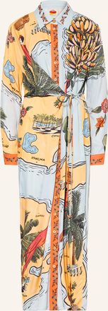 Farm Rio Farm Rio Hemdblusenkleid Beaches Path blau