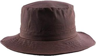 Nyls Cr&eacute;ation Bob Huil&eacute; Large imperm&eacute;able Marron - Taille: 57 - Couleur: Marron - Mixte