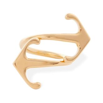 Off-white Mono Arrow Logo Ring - - Accessories - Damen - Gelb - 52 MM