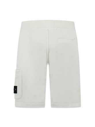 Stone Island Cotton Sweatshirt Shorts - White