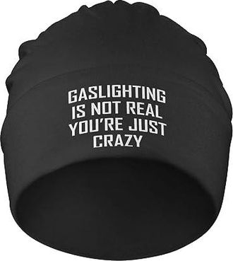 Generic Femme Homme Bonnet &Agrave; Revers Le Gaslighting nexiste Pas, Tu ES Juste Fou/Folle. Bonnets De Ski Classique Hiver Chapeaux Mode Bonnet dhiver pour Course 