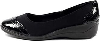 Lunar Natasha Chaussure &eacute;lastique, Noir, 40 EU