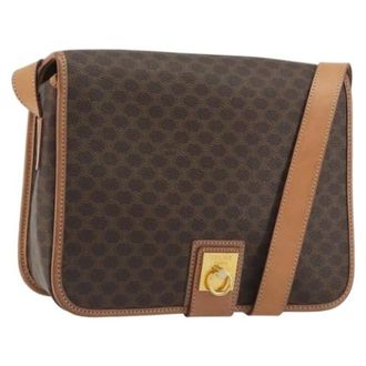 Celine unisex, Pre-owned, Brun, Taille: ONE Size Sac bandouli&egrave;re Macadam en toile Pre-owned