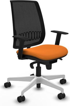 Piqueras y Crespo Alares Schreibtischstuhl aus Kunstleder mit 1D-Armlehnen, h&ouml;henverstellbare Lendenwirbelst&uuml;tze, ausgestattet mit 5 Positionen und injiziertem Schaumst