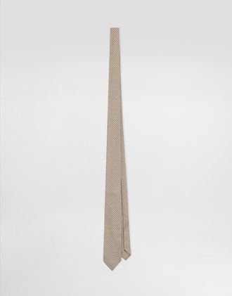 Dolce & Gabbana Jacquard-krawatte Martini Mikromuster - Mann Krawatten Und Einstecktuch Mehrfarbig Onesize