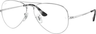 Ray-Ban Rx6489 Aviator - - Accessories - unisex - Grau - 58 MM