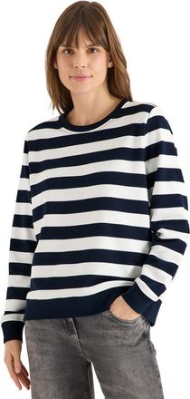 Cecil Gestreiftes Sweatshirt universal Blue XXL