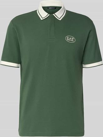 Emporio Armani Regular Fit Poloshirt mit Logo-Print