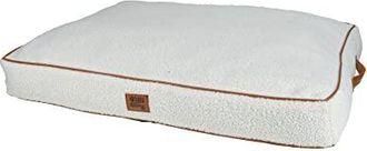 LOVE STORY Wooly Kissen, rechteckig, Wolle, lockig, Polyester, Größe S/M 80 x 60 x 10 cm, Ecru