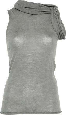 Rick Owens Femme, Tops, Gris, Taille: 38 FR Twist Top Euca