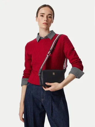 Tommy Hilfiger Handtasche Th Joy Camera Bag Corp AW0AW19315 Dunkelblau