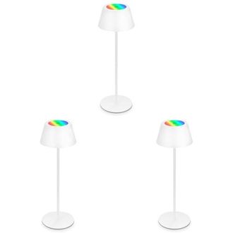 Briloner LED Tischlampe kabellos mit Touch, dimmbar in Stufen, h&ouml;henverstellbar, Nachttischlampe, Leselampe, LED Lampe, Campinglampe, Tischleuchte, Akkulampe, 