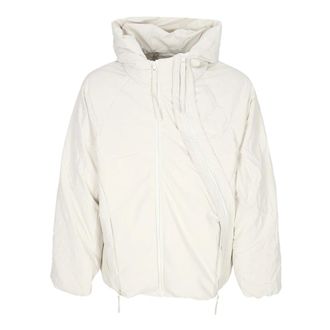 Acupuncture Wei&szlig;e Puffer Daunenjacke mit Stehkragen - - Sweatshirts & Hoodies - Herren - Wei&szlig; - XL