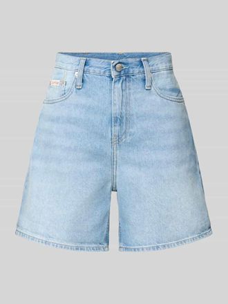 Calvin Klein Jeans Mom Fit Jeansshorts im 5-Pocket-Design mit Label-Detail