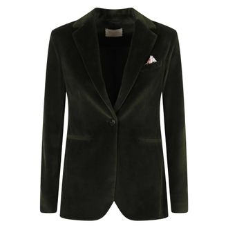 Circolo 1901 Samtjacke - - Jackets - Damen - Gr&uuml;n - L
