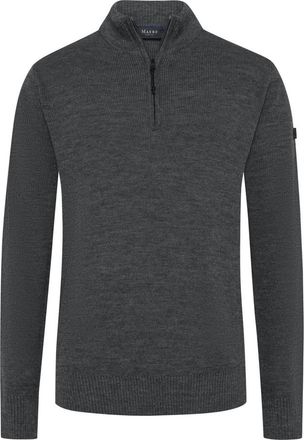 Maerz Stricktroyer aus einem Wollmix mit Logopatch am Ärmel in