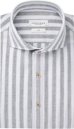 Profuomo Homme, Chemises, Multicolore, Taille: L Chemise X-Cutaway Lin