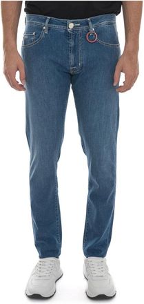 Sartoria Tramarossa Homme, Jeans, Bleu, Taille: W40 Leonardo-Dbccp 5 pocket denim Jeans